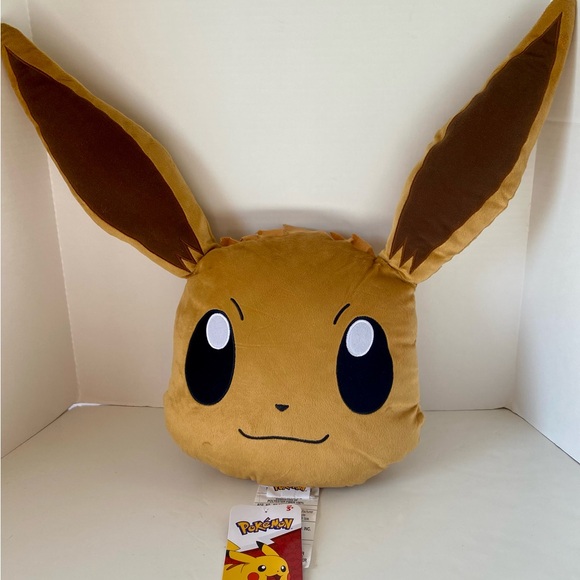 Game Freak | Toys | Large Eevee Pokemon Plush Pillow Cute Giant Head ...